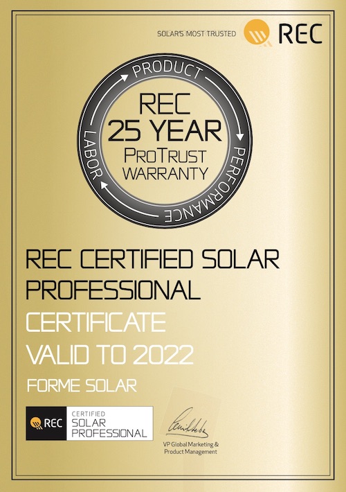 Forme Solar - Top Panasonic Solar Panel Installation Company